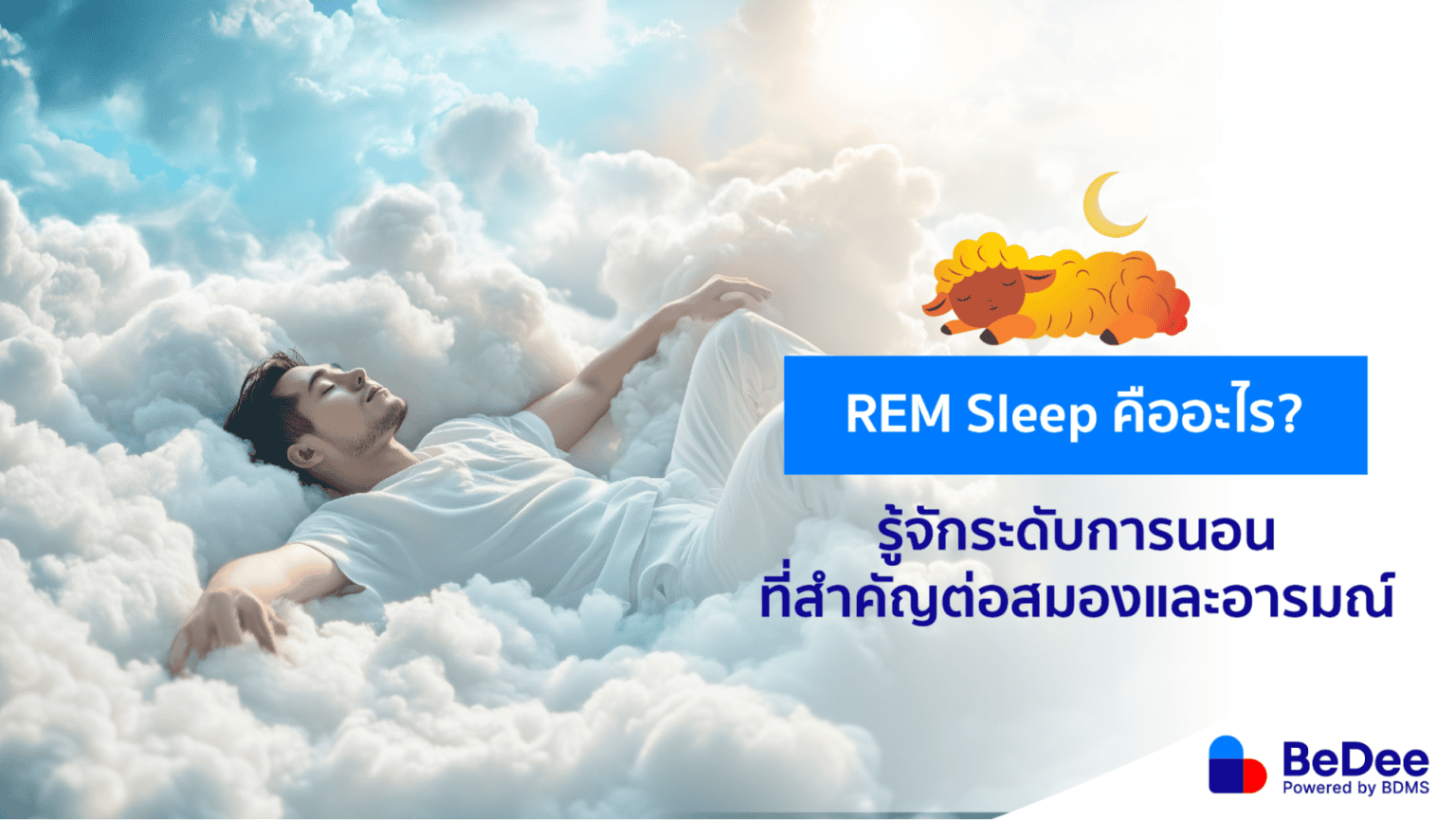 REM Sleep คืออะไร? รู้จักระดับการนอนที่สำคัญต่อสมองและอารมณ์ - BeDee